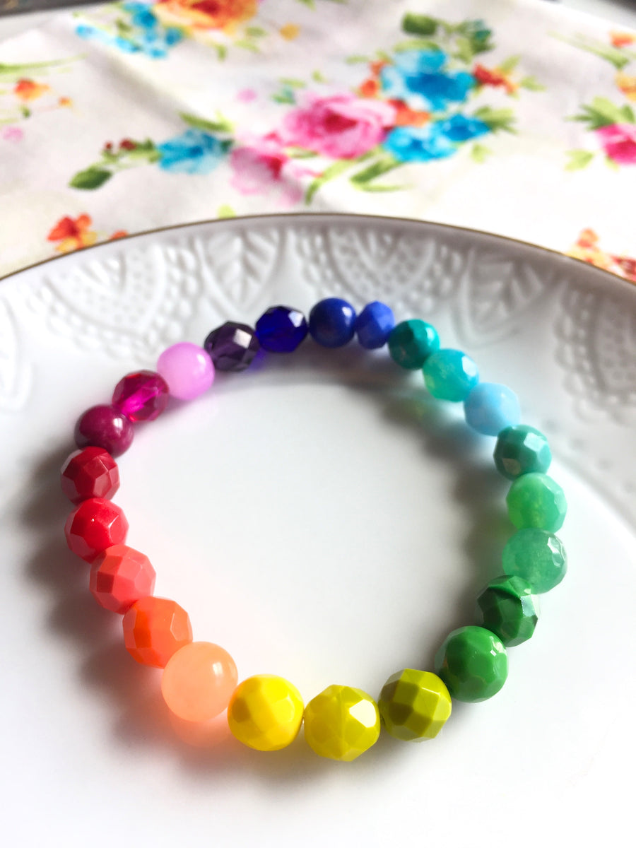 Rainbow Colorful Beaded Bracelet – The Artwerks